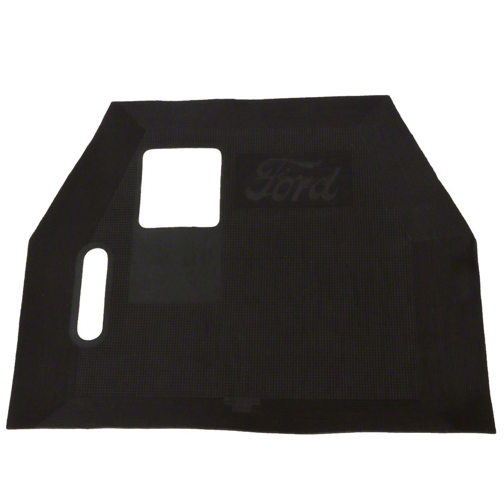 Ecklers Front Floor Mat - Rubber - Black With Ford Script - For Open ...