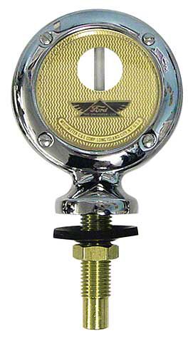 Ecklers Motor Meter - Chrome - Plain - Universal Wing - Ford Script ...