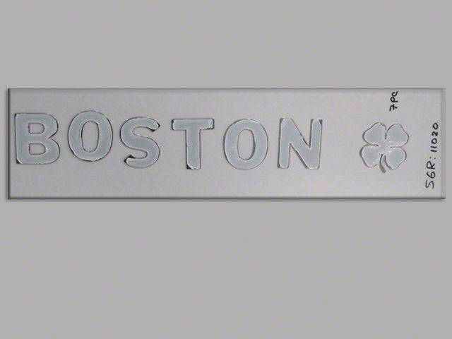 Ecklers Stainless Steel Emblem Set; Boston and Clover (Universal; Some Adaptation May Be Required)