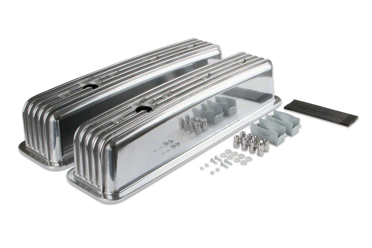 Mr. Gasket Ecklers Cast Aluminum Ball Milled Center Bolt Valve Covers ...