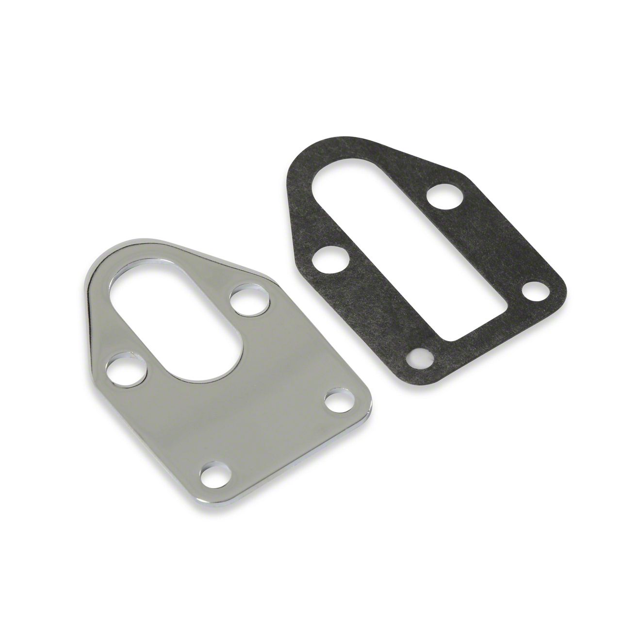 Mr. Gasket Ecklers Fuel Pump Mounting Plate; Chrome 1514 (55-81 Small ...