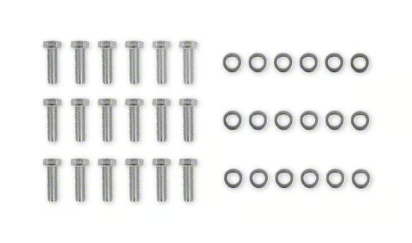 Mr. Gasket Ecklers Intake Manifold Bolt Set; Hex Head; Grade 5 954G (65 ...