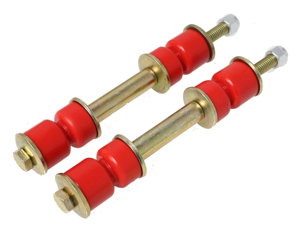Ecklers Front Adjustable Sway Bar End Links; 4 to 4.50-Inch; Red (64-73 ...