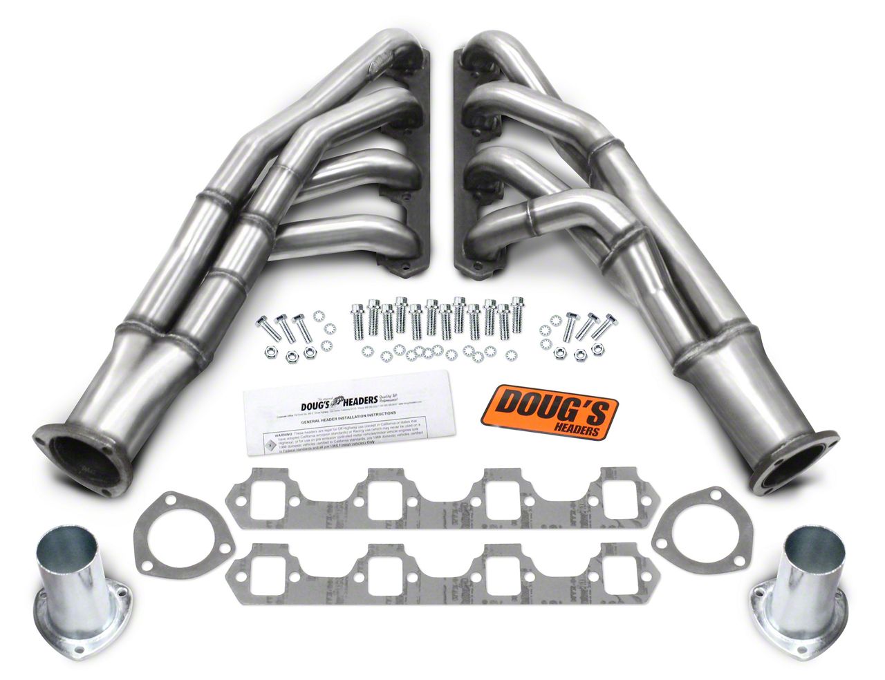 Ecklers 1-3/4-Inch Tri-Y Headers; Stainless Steel (67-70 351W V8 Mustang)