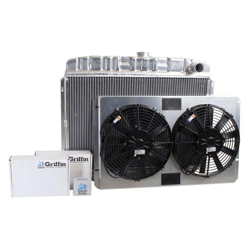 Ecklers ComboUnit DownFlow Radiator; 2-Row (68-70 Small Block V8 ...