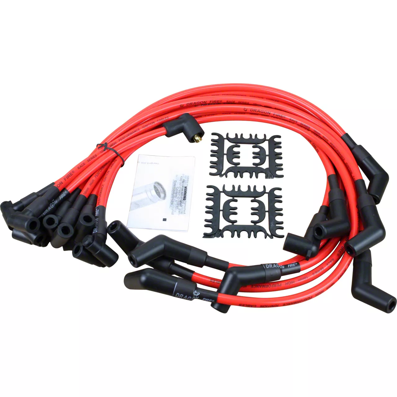 Dragon Fire Performance Ecklers Spark Plug Wires; Red PWJ115 (64-73 302 V8 Mustang)