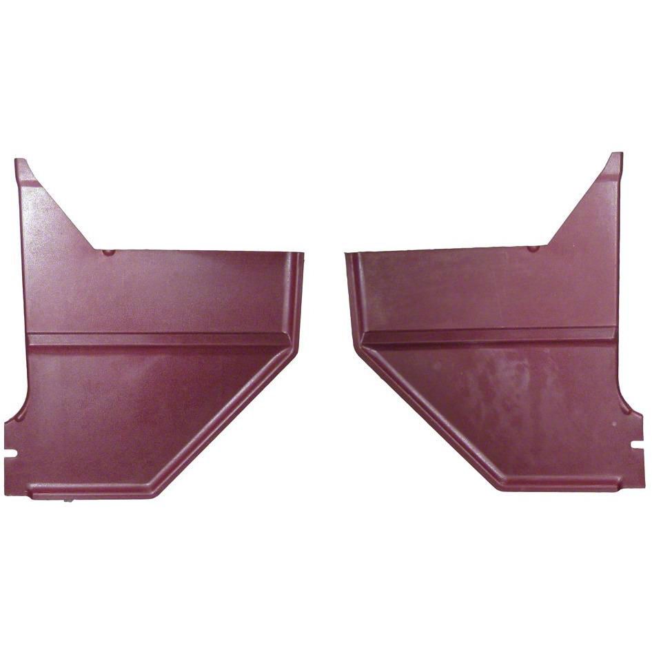 Ecklers Kick Panels; Maroon (1968 Mustang Coupe, Fastback)