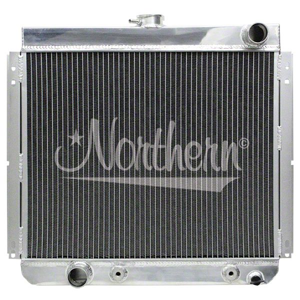 Ecklers Muscle Car Aluminum Radiator; Driver Side Outlet (67-70 Mustang)