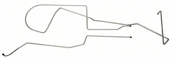 Ecklers Pump to Tank Long Fuel Lines; 5/16-Inch; OE Steel (Late 1967 V8 ...