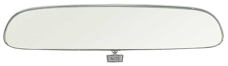 Ecklers Rear View Mirror with Day/Night Button; Chrome (65-66 Mustang)