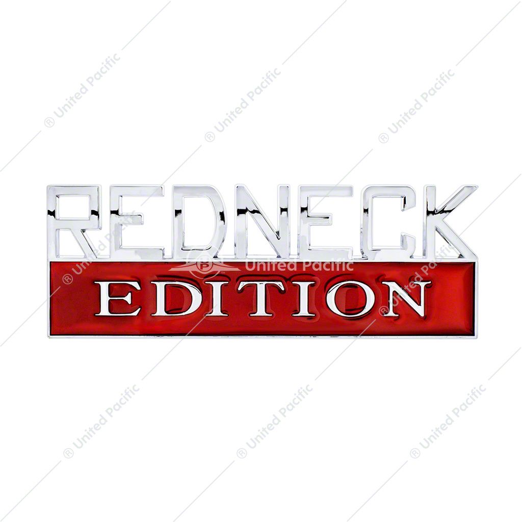 Ecklers Redneck Edition Emblem; Chrome (Universal; Some Adaptation May ...