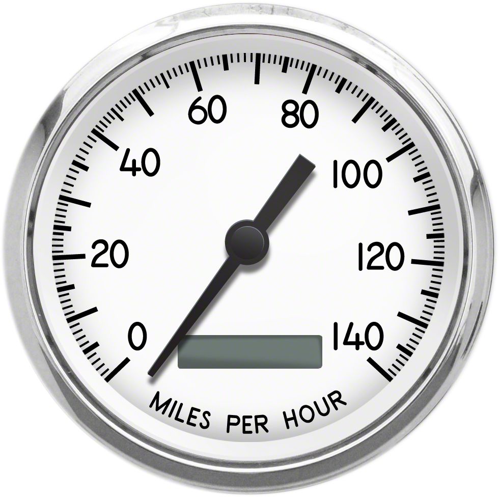 New Vintage USA Ecklers 1940 Series Speedometer; 140 MPH; Programmable ...