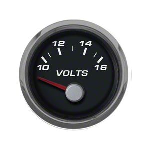 New Vintage USA Ecklers Performance Series Voltmeter Gauge; Black; 2-1/ ...
