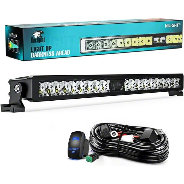 Ecklers 22-Inch 5D Pro Night Vision Dual Row 19-LED Light Bar; Spot ...