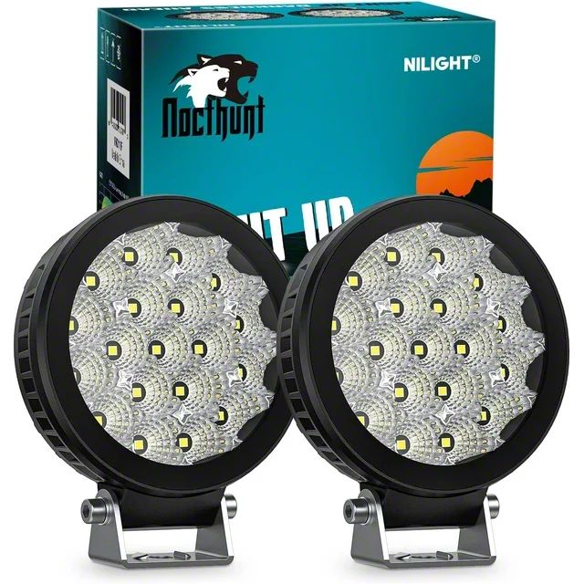 Ecklers 4-Inch Round LED Lights; Flood Beam (Universal; Some Adaptation ...