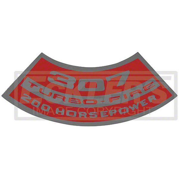 Ecklers Decal, Air Cleaner, 307/200hp (1968 Chevy II; 69-71 Nova)