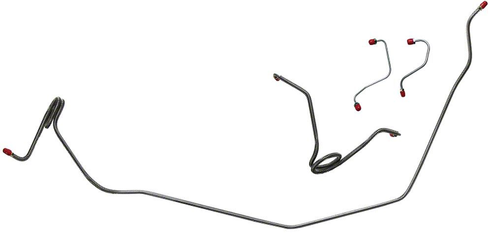 Ecklers Brake Line Set, Power Disc, Steel, Four Piece Set (71-74 Nova)