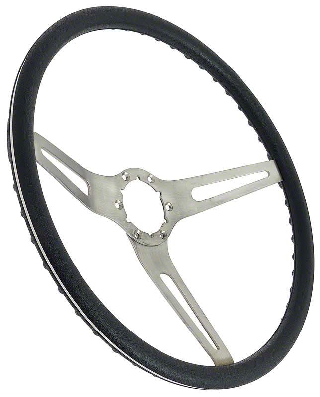 Ecklers OE Style Comfort Grip Steering Wheel; 15-Inch; Silver and Black ...