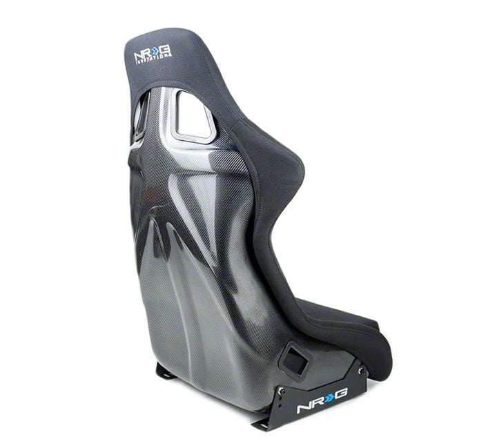 NRG Innovations Ecklers Carbon Fiber Bucket Seat; Large; Black RSC ...