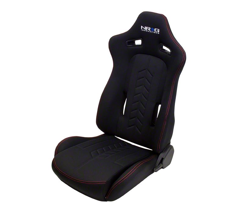 NRG Innovations Ecklers The Arrow Reclinable Racing Seats; Black ...