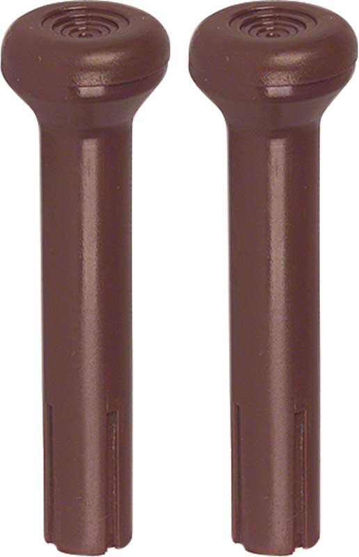 Ecklers 1968-1981 Camaro Door Lock Knobs; Standard Interior; Smooth Design; Dark Saddle; Pair