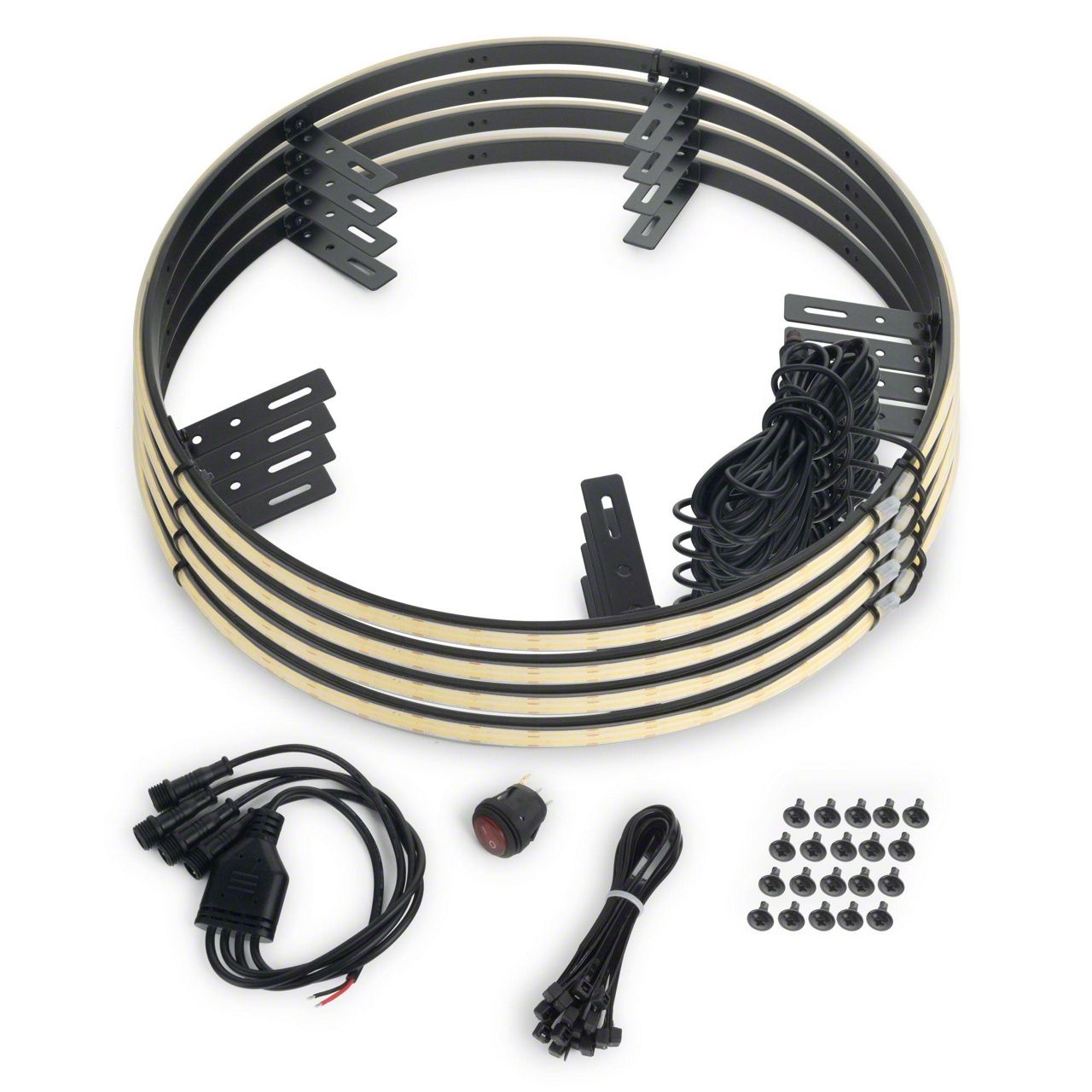 Oracle Ecklers LED Illuminated Wheel Rings; Plasma White 4238-051 ...