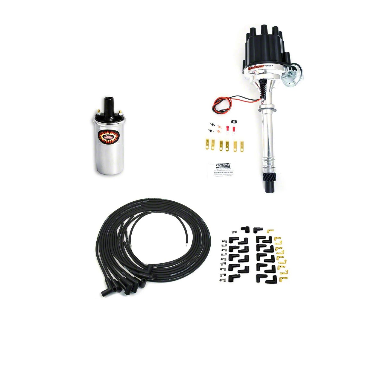 PerTronix Ecklers Flame-Thrower II Ignition Coil Kit; Black Distributor ...