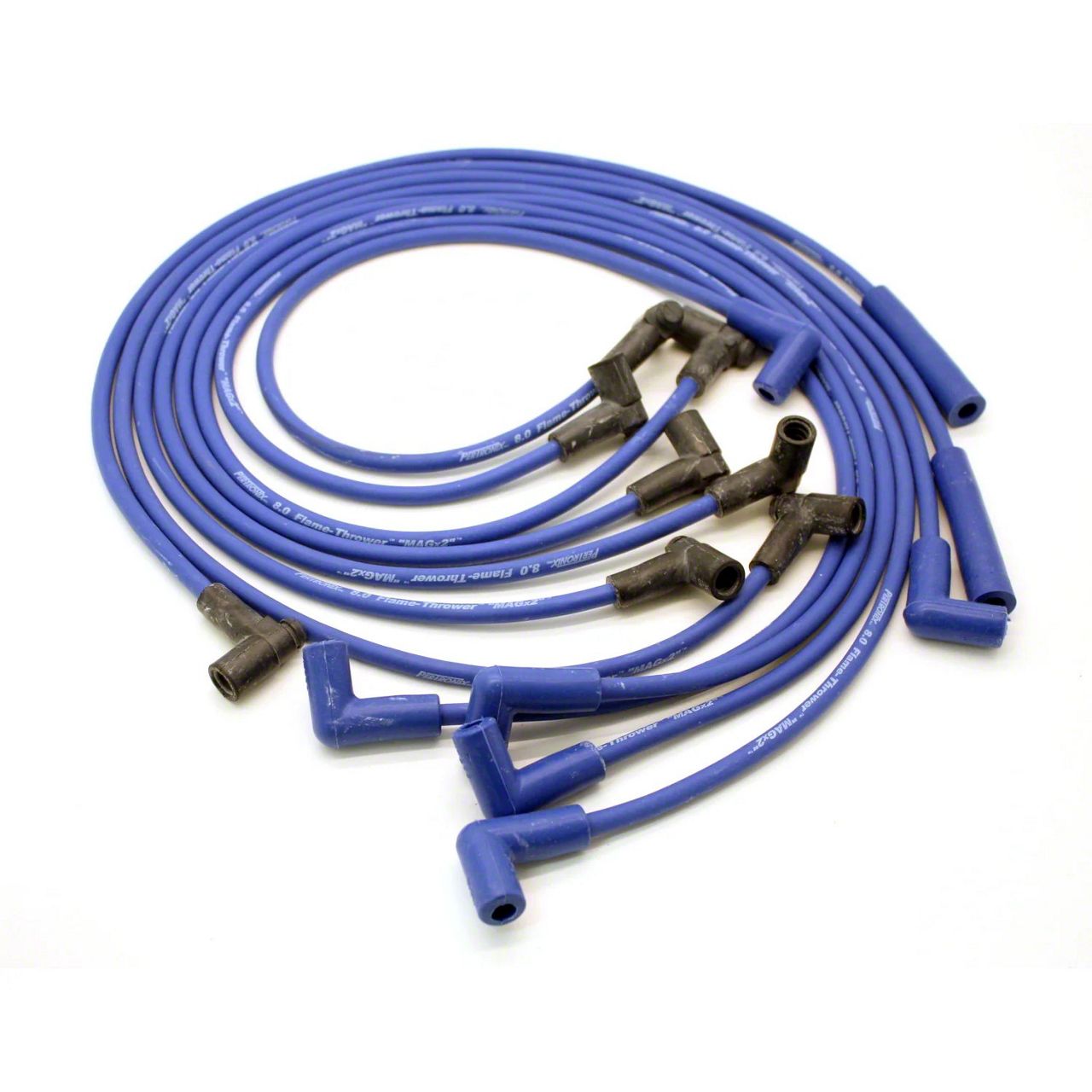 PerTronix Ecklers Flame-Thrower Spark Plug Wires; Blue 808308 (81-86 4 ...