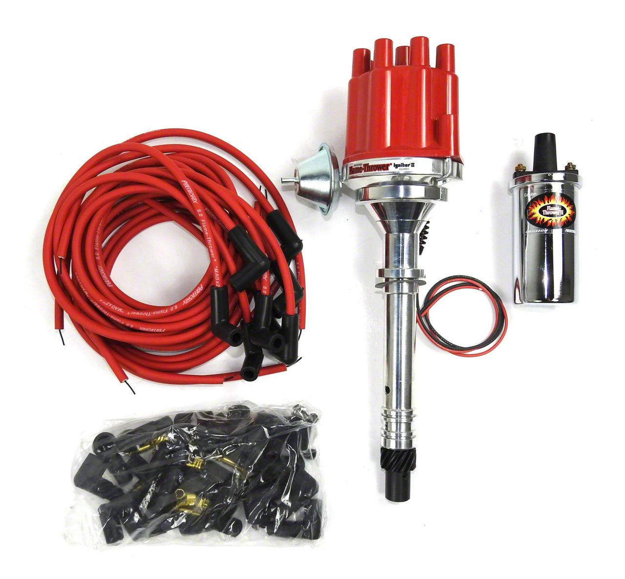 PerTronix Ecklers Flame-Thrower III Ignition Coil Kit; Red Distributor ...