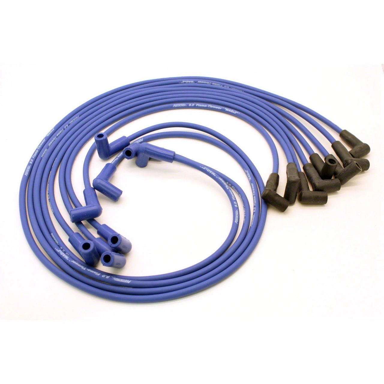 PerTronix Ecklers Flame-Thrower Spark Plug Wires; Blue 808314 (74-84 ...