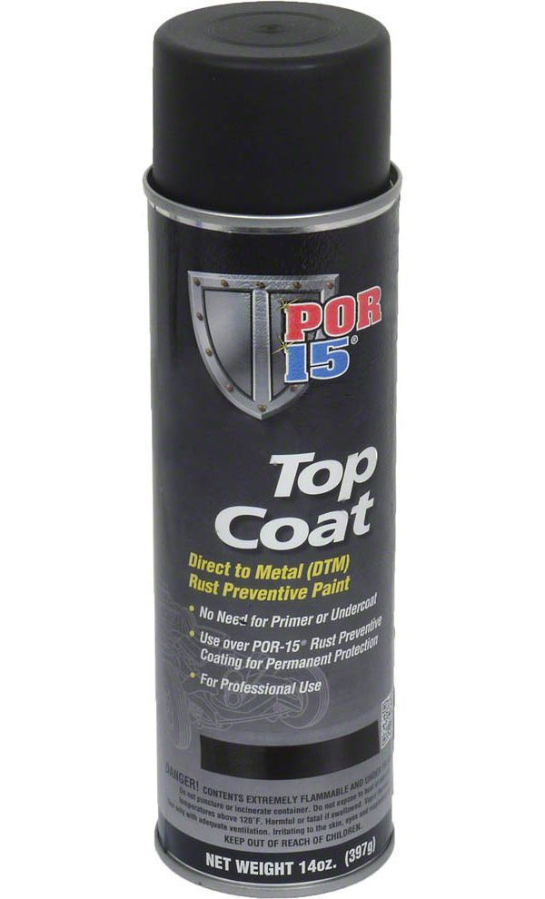 Ecklers POR-15 Top Coat Paint Aerosol, Assorted Colors