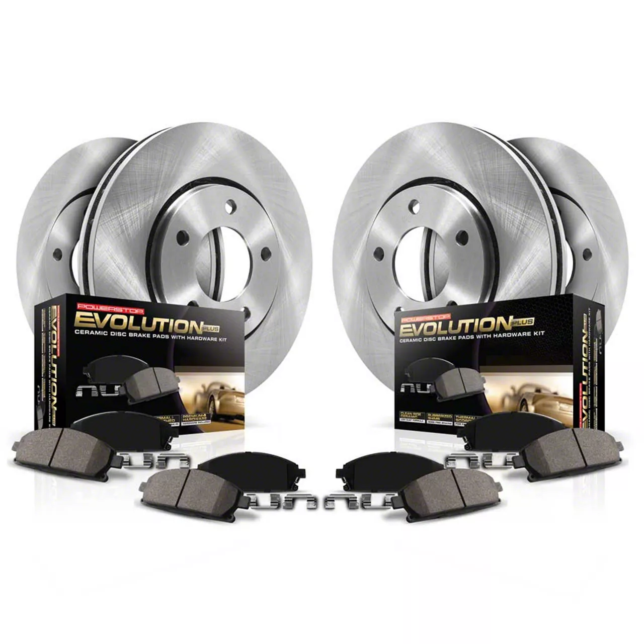 PowerStop Ecklers OE Replacement Brake Rotor and Pad Kit; Front and ...