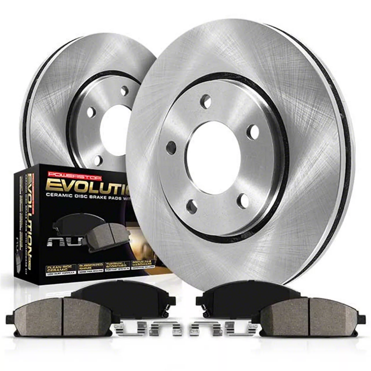 PowerStop Ecklers OE Replacement Brake Rotor and Pad Kit; Rear KOE2596 ...