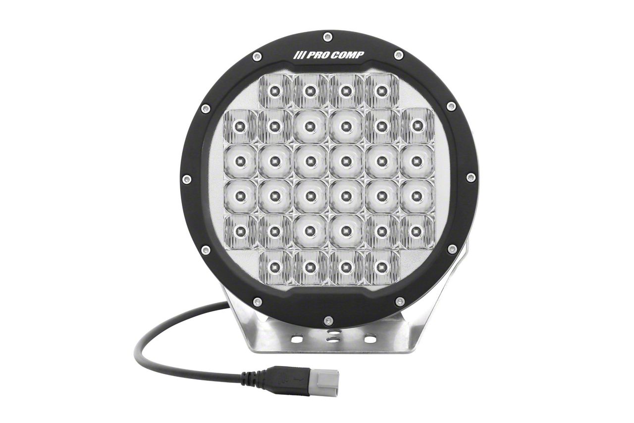 Pro Comp Ecklers Motorsports Series 7-Inch Round LED Light; Combo Spot ...