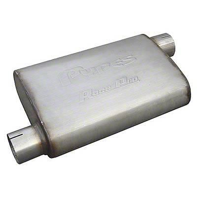 Pypes Ecklers Race Pro Offset/Offset Muffler; 3-Inch Inlet/3-Inch ...