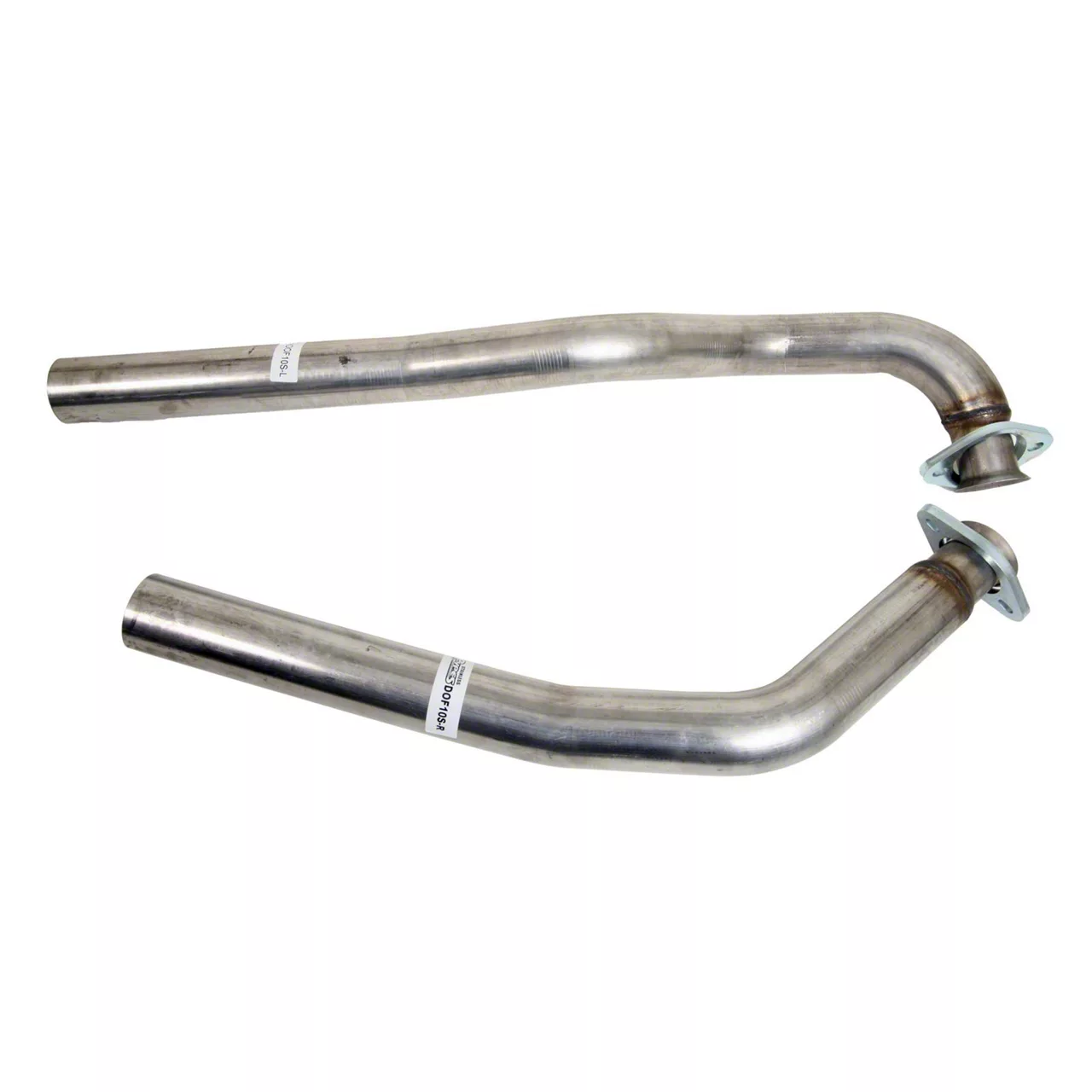 Pypes Ecklers 2.50-Inch Exhaust Manifold Down-Pipes; 2-Bolt Flange ...