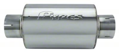 Pypes Ecklers Race Pro Center/Center Muffler; 3-Inch Inlet/3-Inch ...