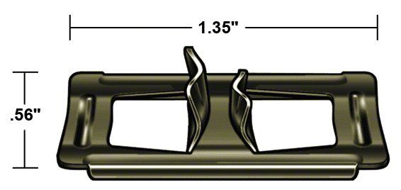 Ecklers Rear Door & Quarter Panel Moulding Clip (1964 Galaxie)