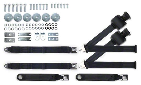 RetroBelt Ecklers 3-Point Retractable Lap and Shoulder Seat Belts with ...