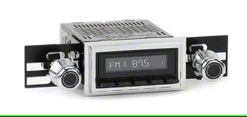 RetroSound Ecklers RetroRadio Motor 1 Radio with Black Face, Black Push Buttons, Installation ...