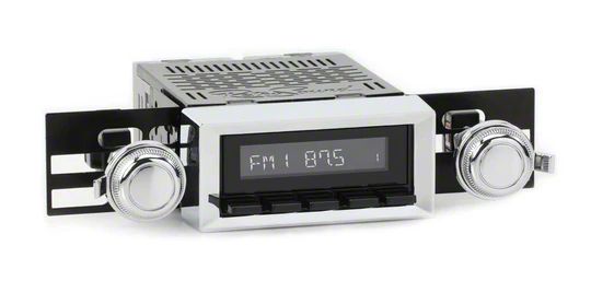 RetroSound Ecklers RetroRadio Motor 1 Radio with Black Face, Chrome ...