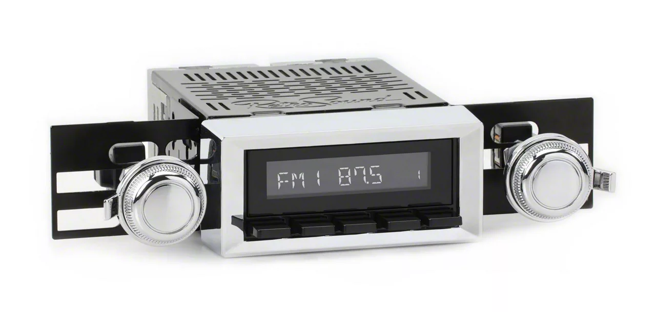 RetroSound Ecklers RetroRadio Motor 1 Radio with Black Face, Black Push ...