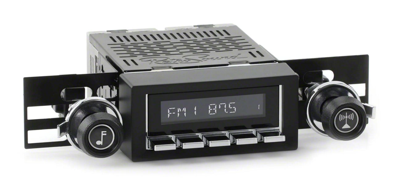 RetroSound Ecklers RetroRadio Motor 1 Radio with Chrome Face, Black ...