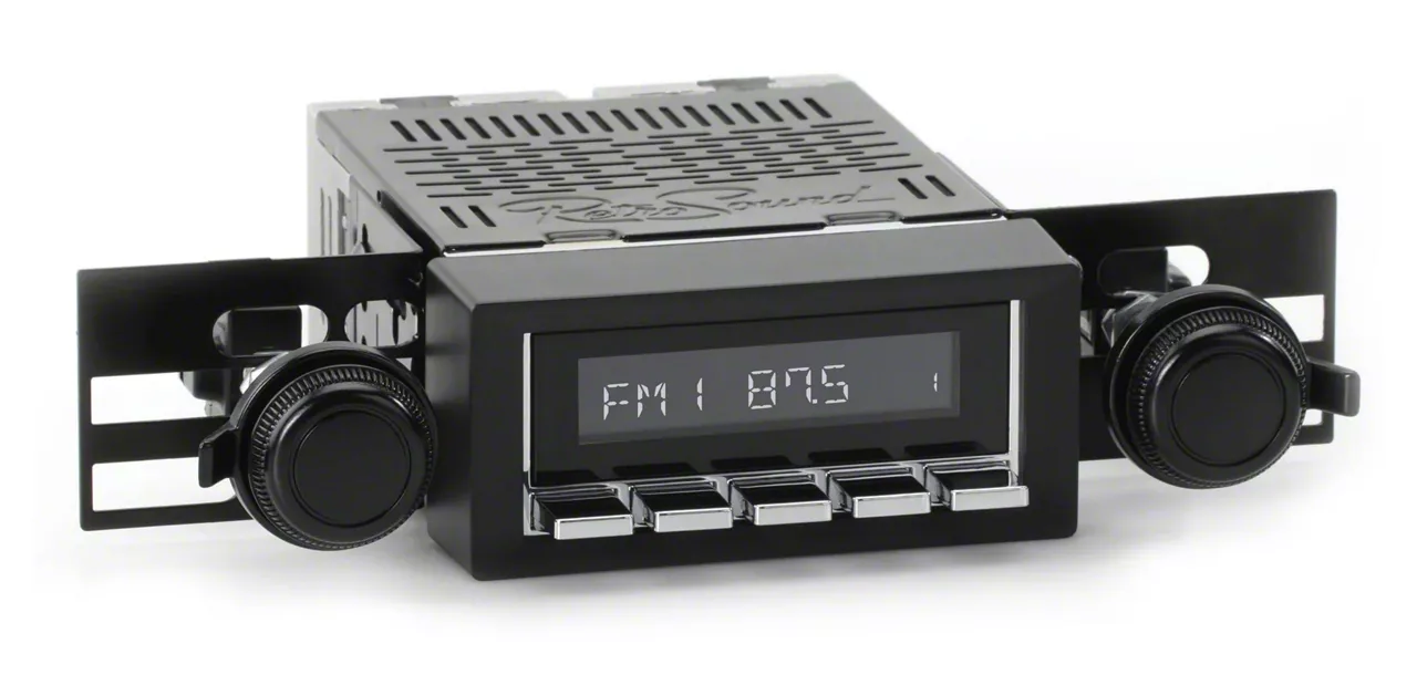 RetroSound Ecklers RetroRadio Motor 1 Radio with Chrome Face, Black ...