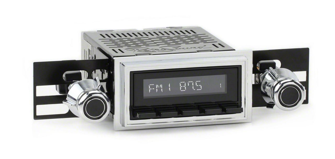 RetroSound Ecklers RetroRadio Motor 4 Radio with Black Face, Black Push ...