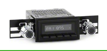 RetroSound Ecklers RetroRadio Motor 1 Radio with Black Face, Black Push Buttons, Installation ...