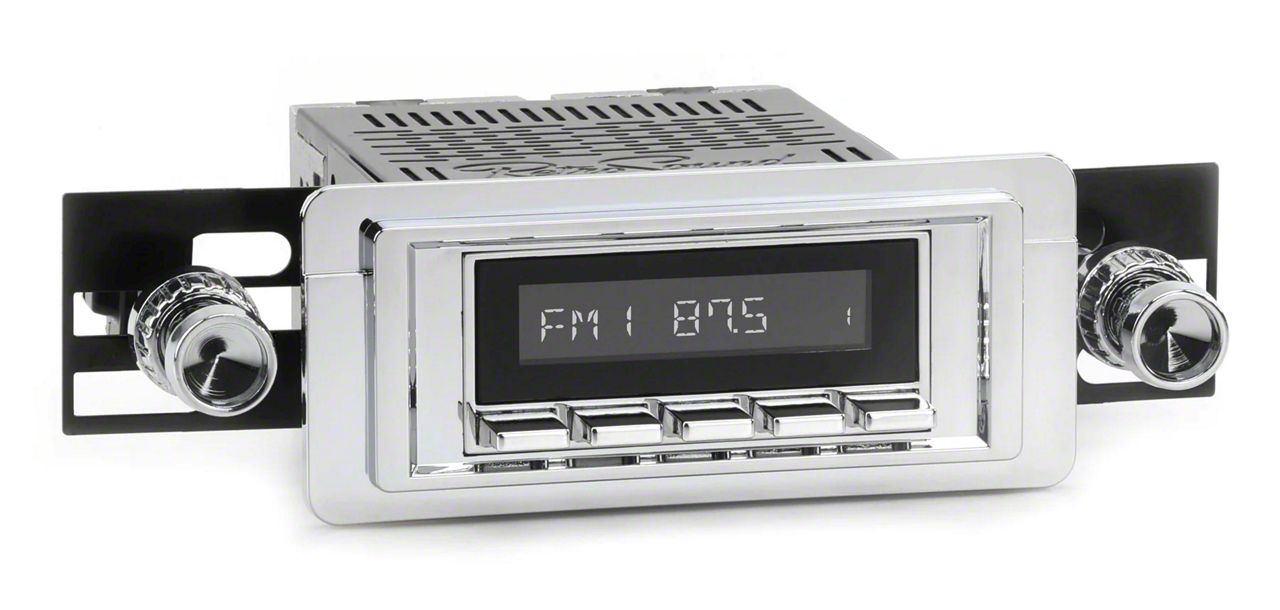 RetroSound Ecklers RetroRadio Motor 1 Radio with Chrome Face, Chrome Push Buttons, Installation ...