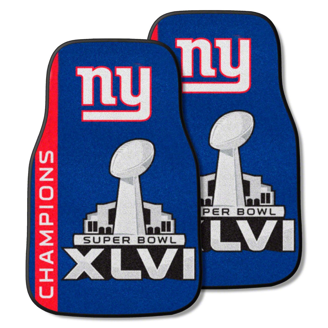 Ecklers Carpet Front Floor Mats with New York Giants 2012 Super Bowl ...