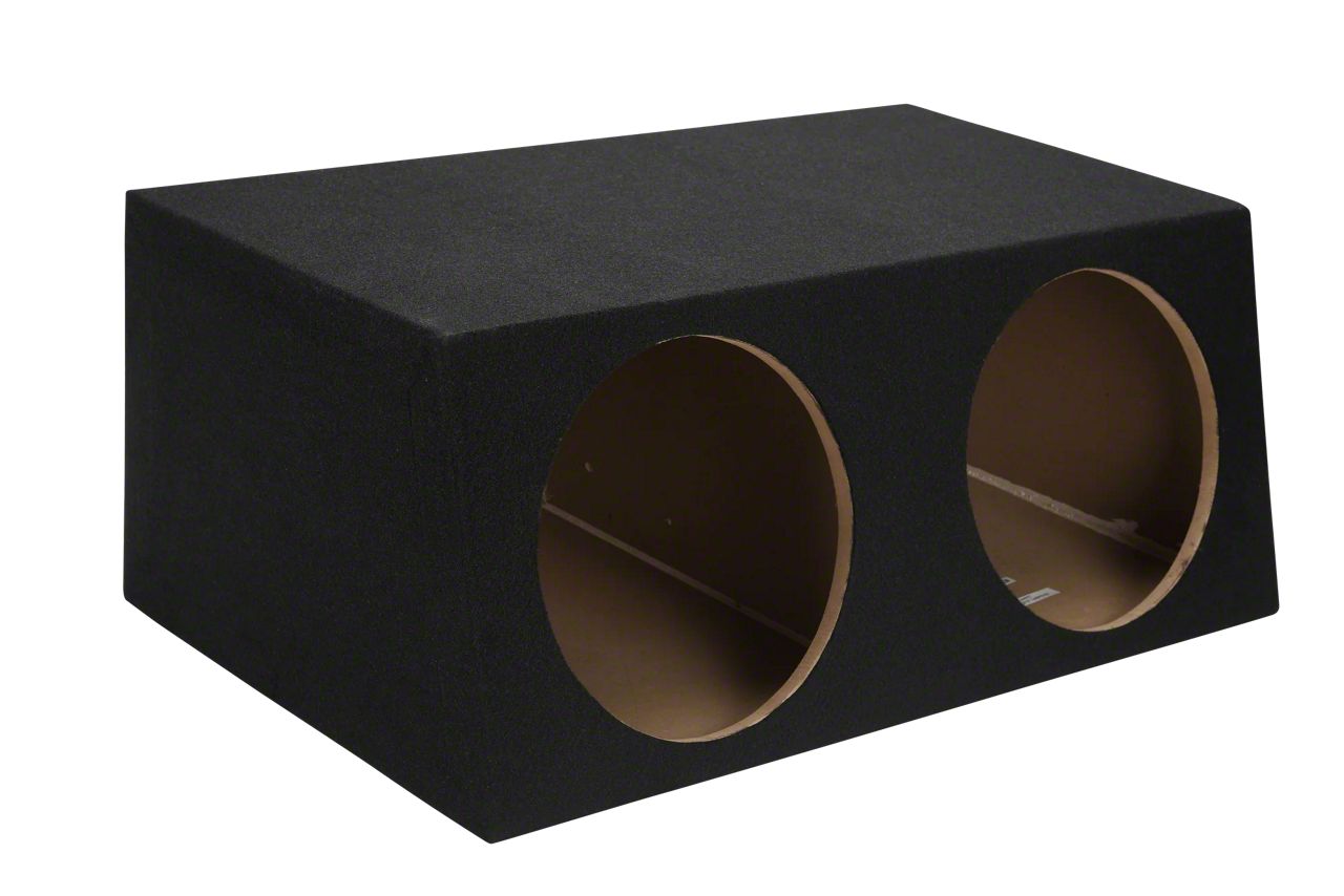 Ecklers Dual 12-Inch Subwoofer Box; Carpeted (82-92 Camaro)