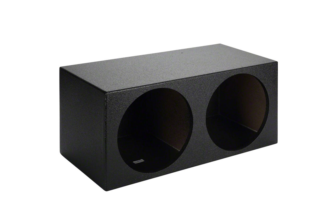 Ecklers Dual 8-Inch Subwoofer Box; Poly Coated (84-96 Corvette C4)